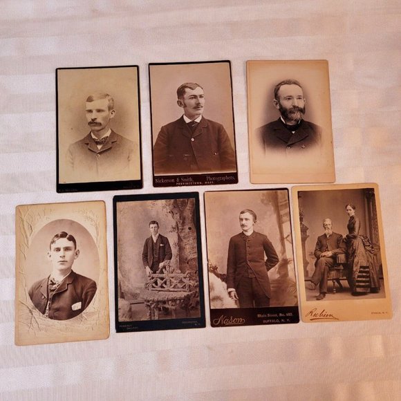 Vintage | Art | Antique 4x6 Cabinet Card Men Portrait Photographs Lot ...